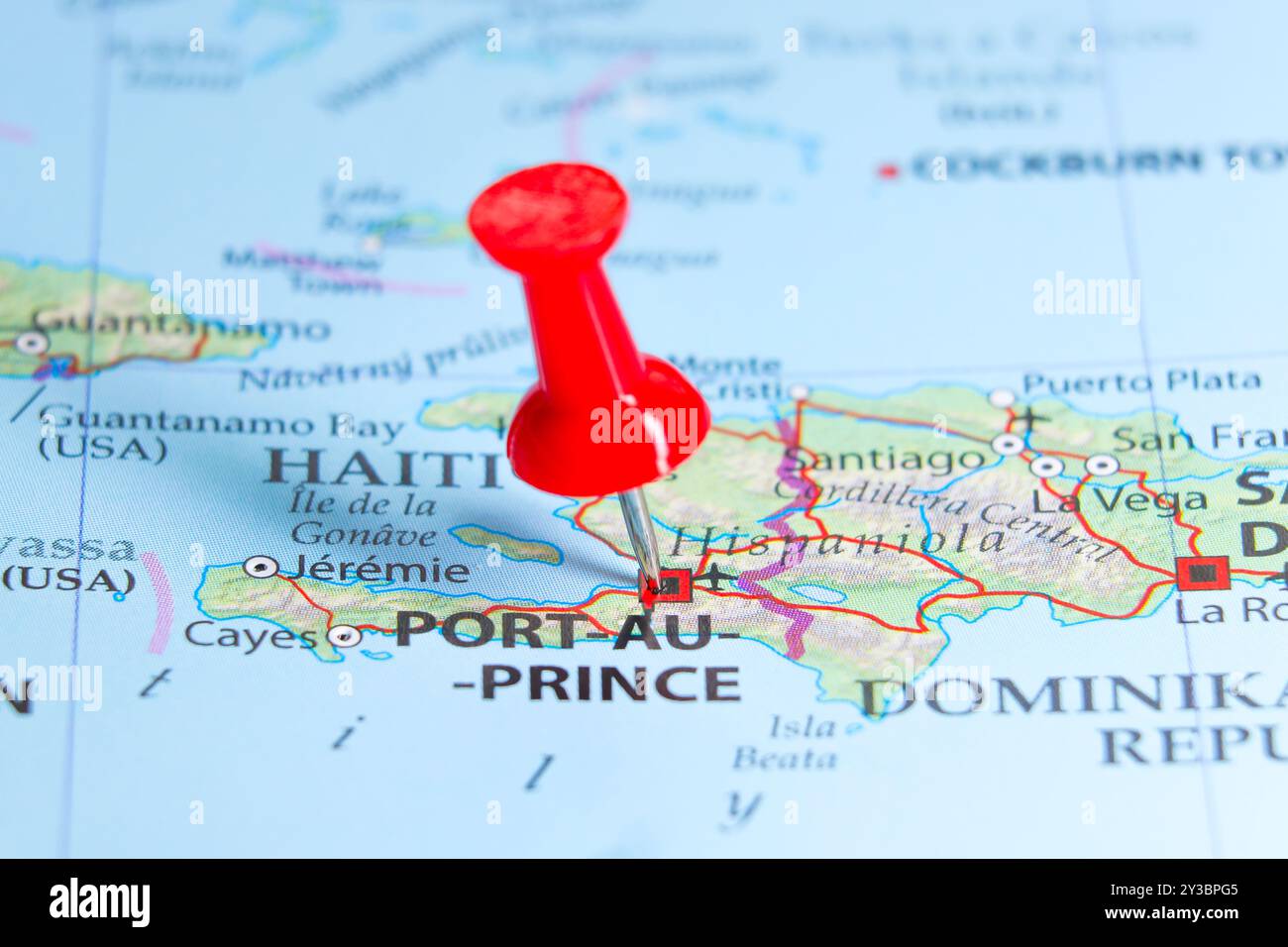 Haiti political map hi-res stock photography and images - Alamy