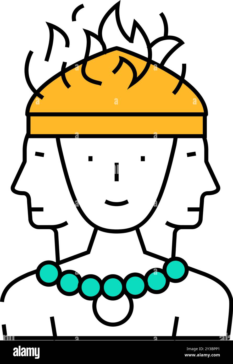 sacred fire agni icon color illustration Stock Vector Image & Art - Alamy