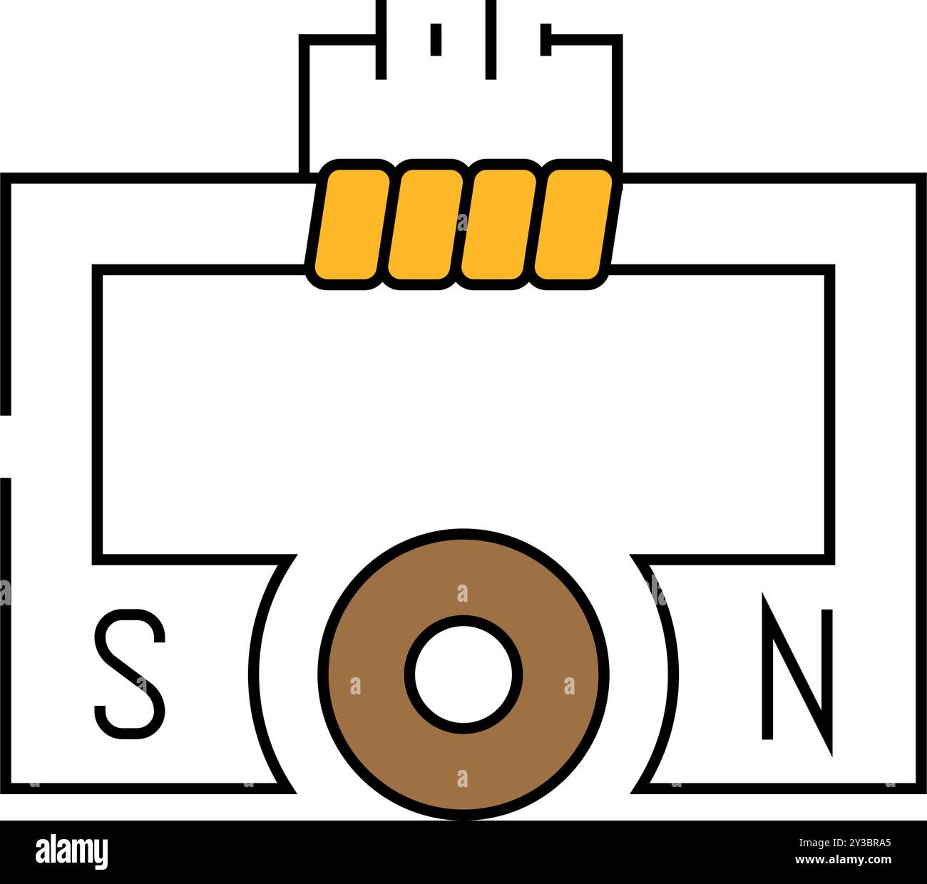 ac generator electrical engineer icon color illustration Stock Vector ...