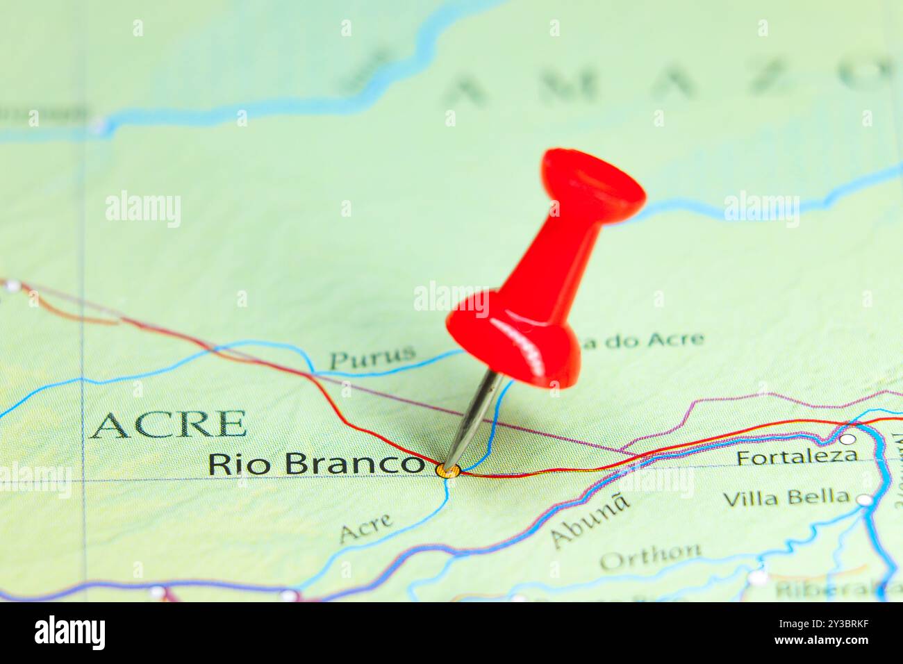 Rio branco map hi-res stock photography and images - Alamy