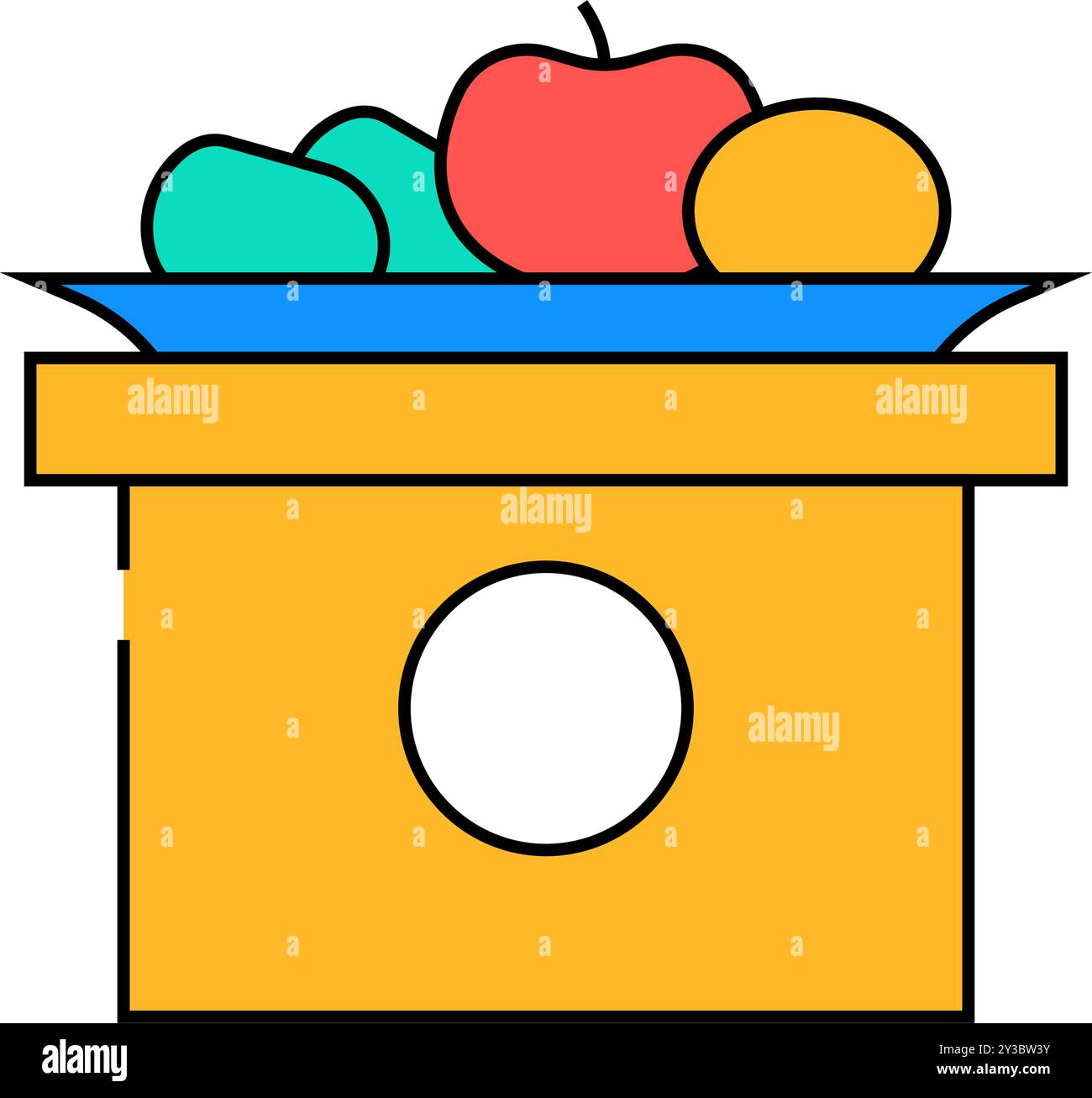 shinsen food offering shintoism icon color illustration Stock Vector ...