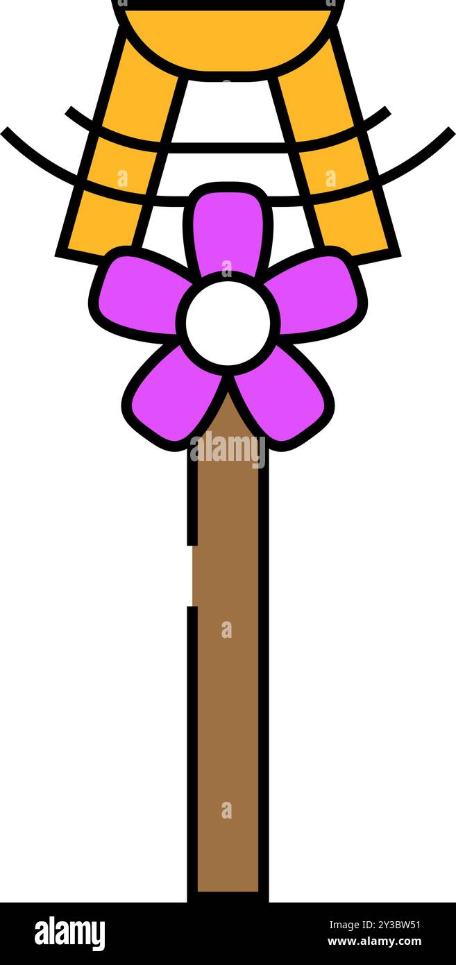 gohei wand shintoism icon color illustration Stock Vector Image & Art ...