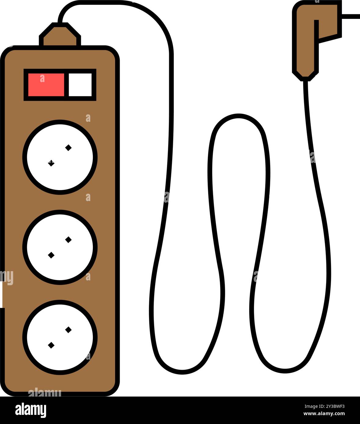 surge protector electrical engineer icon color illustration Stock ...