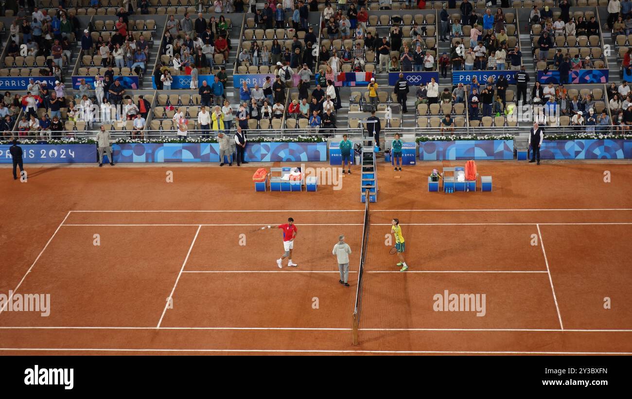 Tennis in the Olympic Games Paris 2024 Stock Photo - Alamy