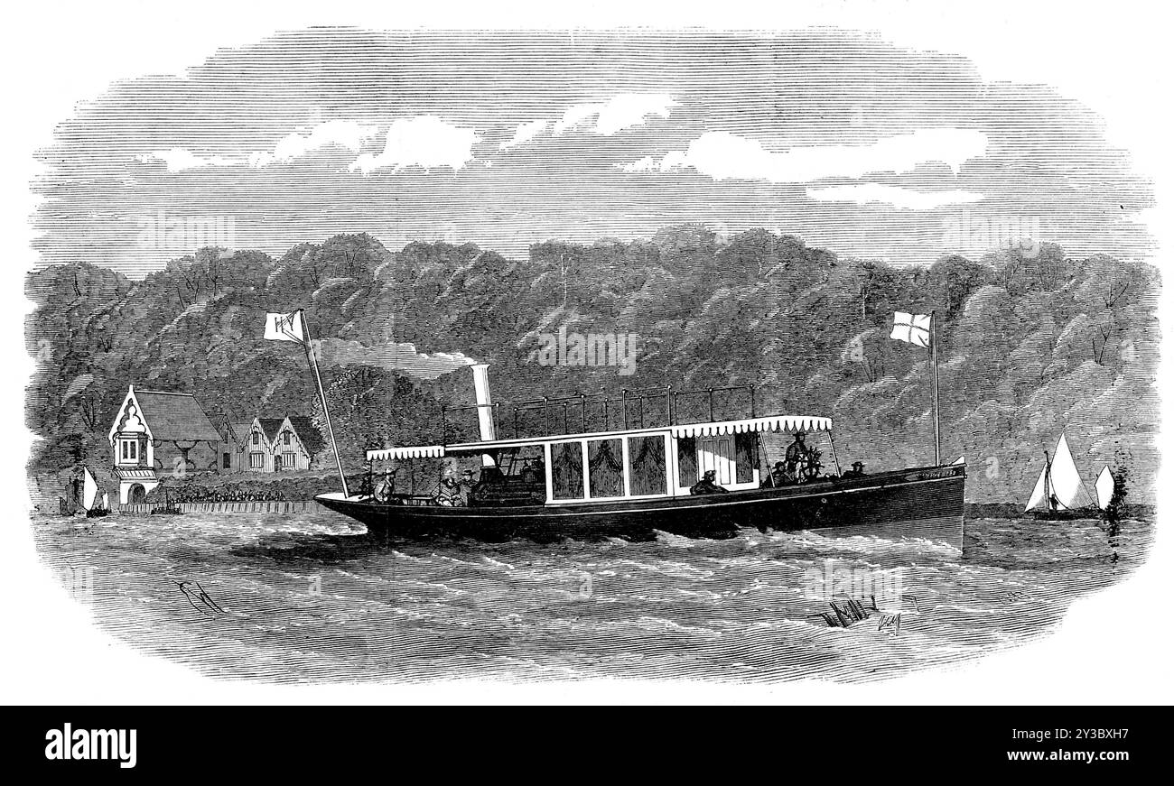 The twin-screw steam-launch Ladybird, 1871. 'All who frequent the upper ...