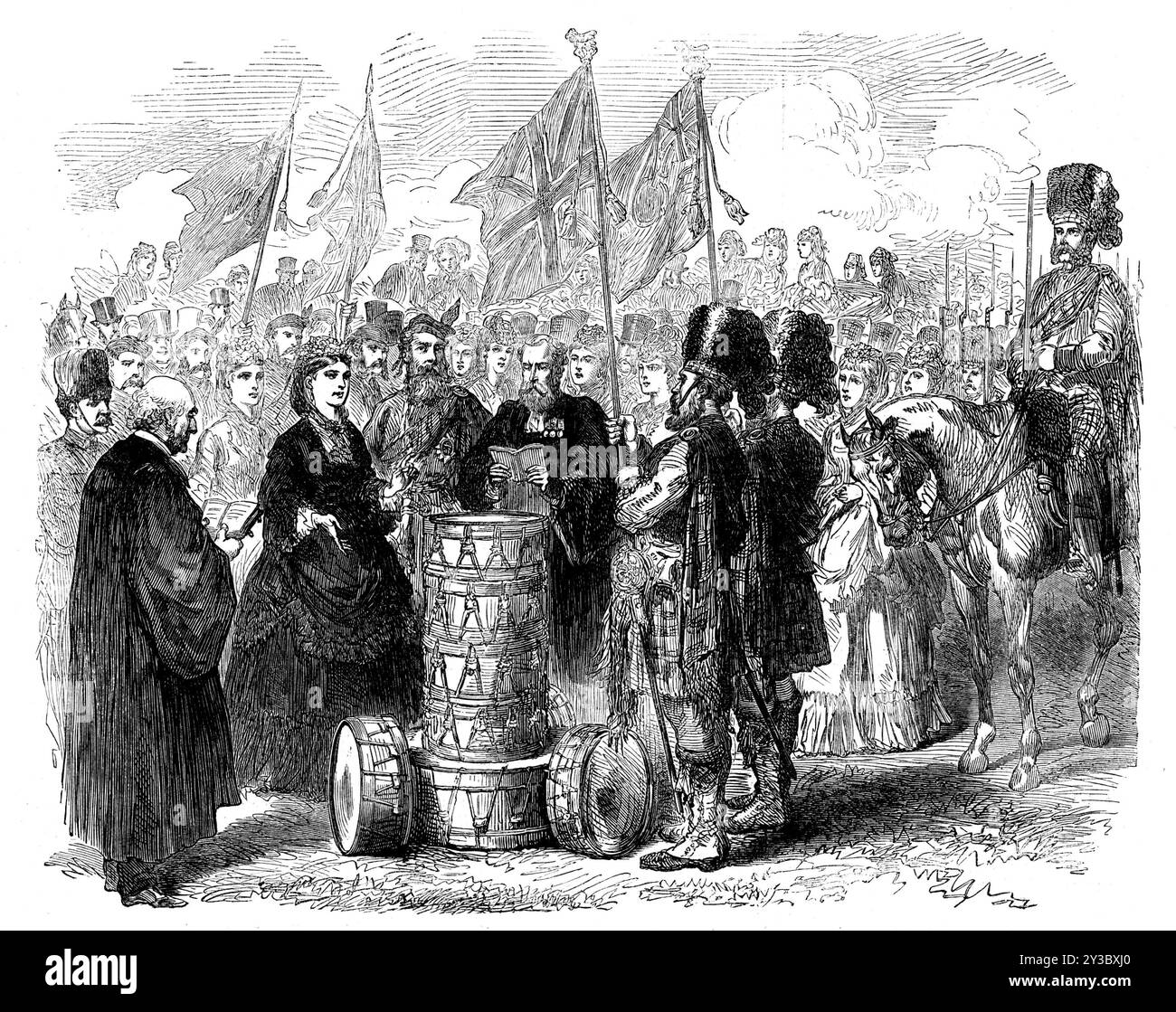 Presentation of Colours to the 93rd (Sutherland) Highlanders in the ...