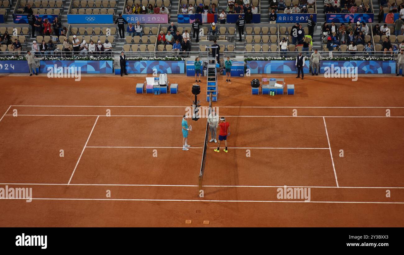Tennis in the Olympic Games Paris 2024 Stock Photo - Alamy