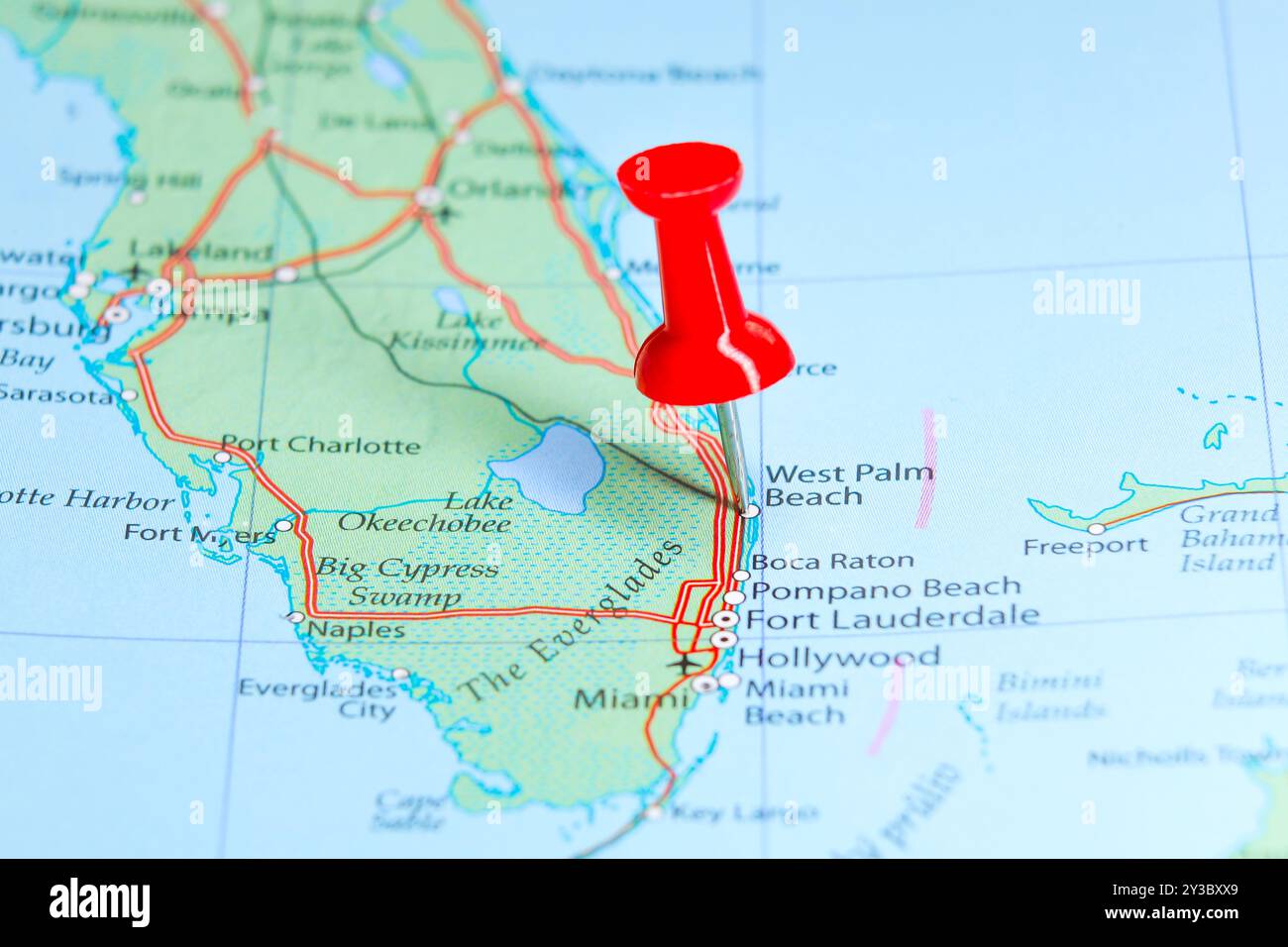 West palm beach map hi-res stock photography and images - Alamy