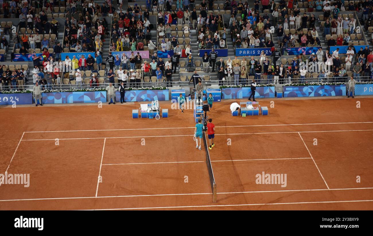 Tennis in the Olympic Games Paris 2024 Stock Photo - Alamy