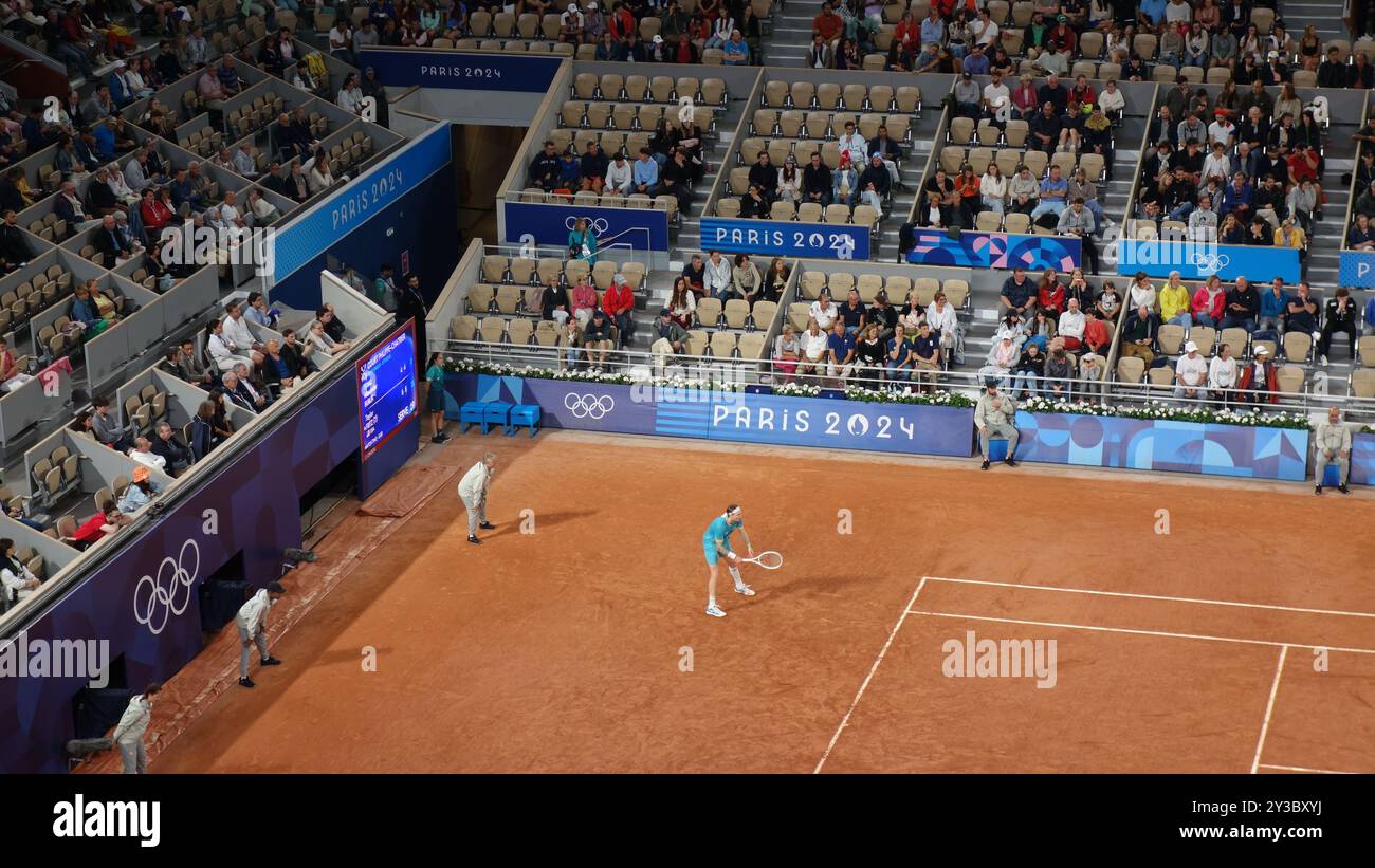 Tennis in the Olympic Games Paris 2024 Stock Photo - Alamy