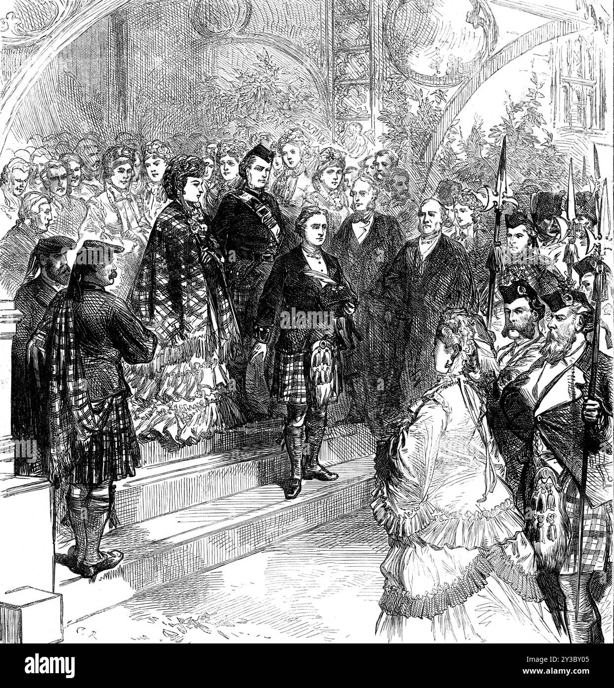 Reception of Princess Louise at Inverary Castle, [in Scotland], 1871 ...