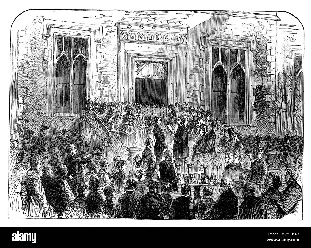 Tenants of the Earl of Bandon presenting a gift to his son, Lord ...