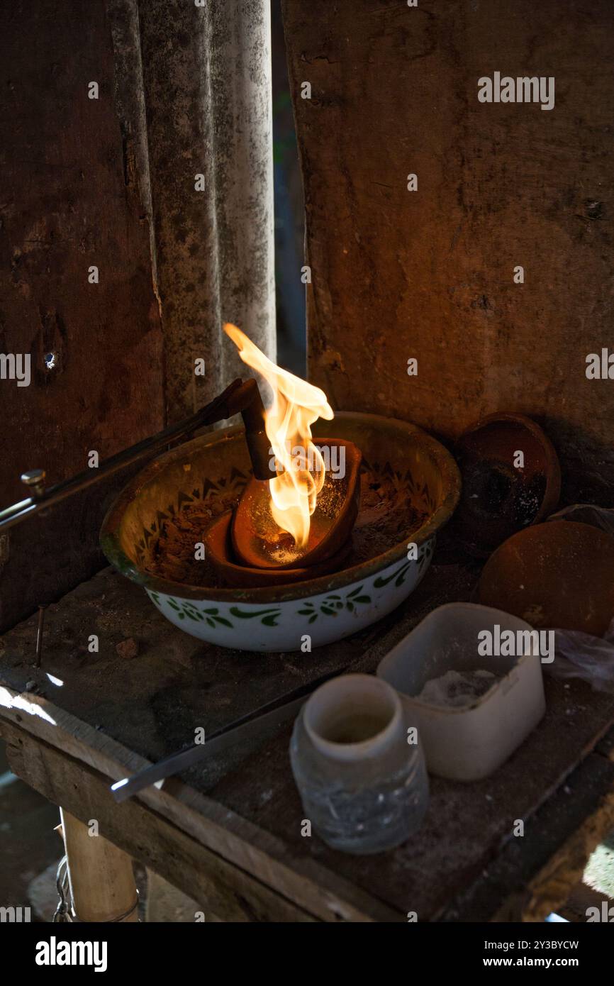 Mercury poisoning, illegal gold mining effects, Lombok, Indonesia, Asia ...