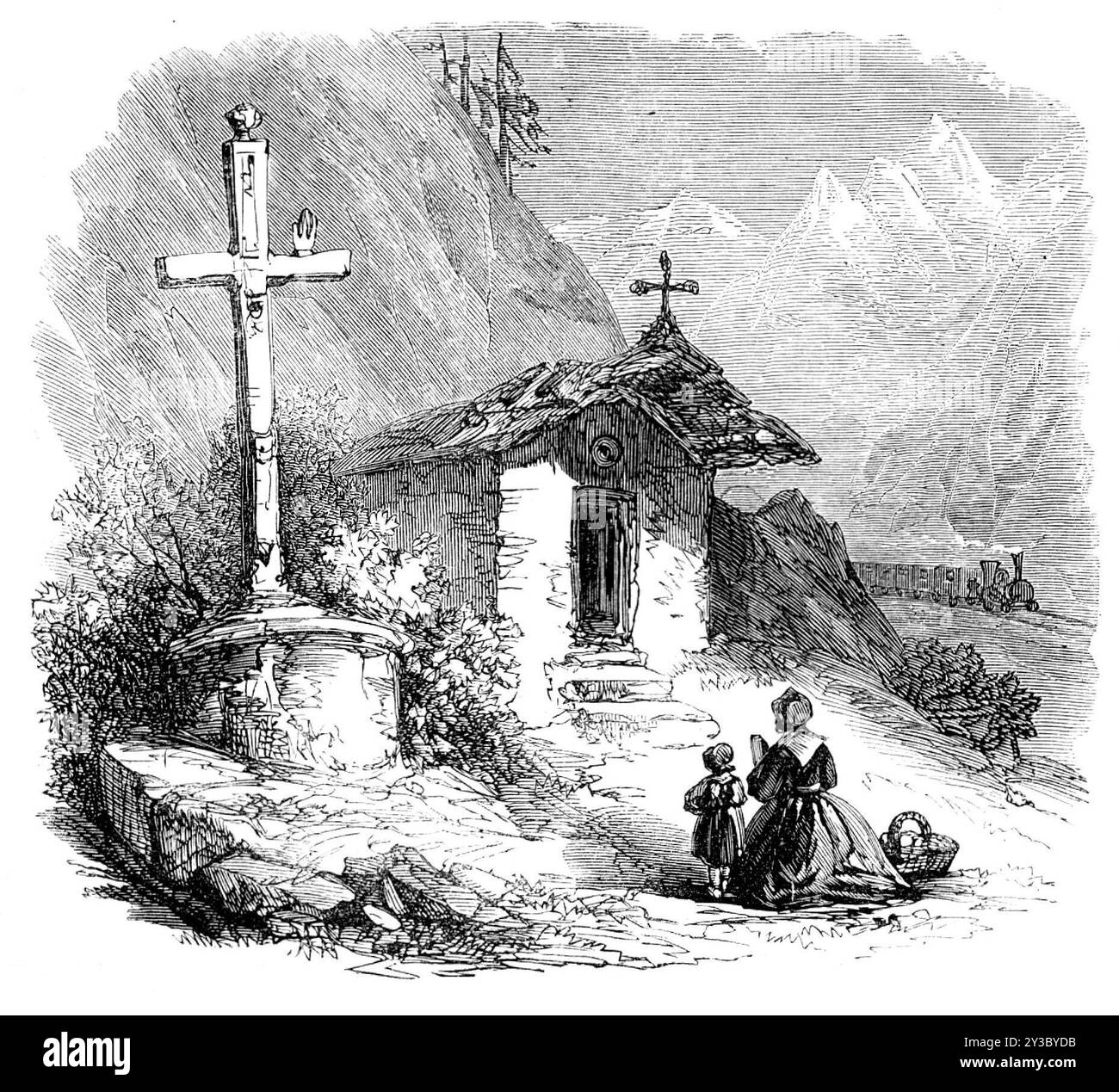 Large roadside crosses Black and White Stock Photos & Images - Alamy