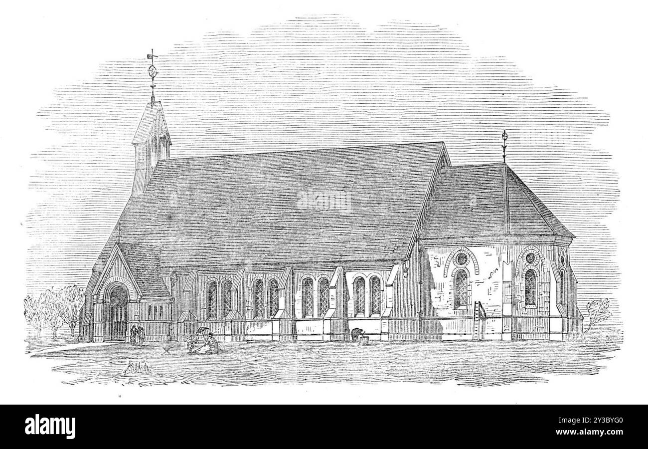 Algarkirk Fen Church, 1871. '...the Church of Algarkirk [is] an almost ...