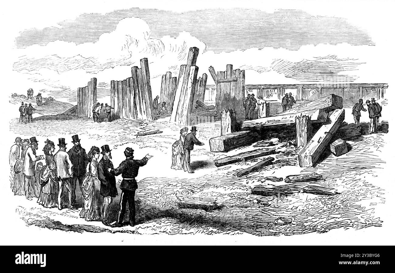 Siege Operations at Chatham: destruction of the stockade by gun-cotton ...