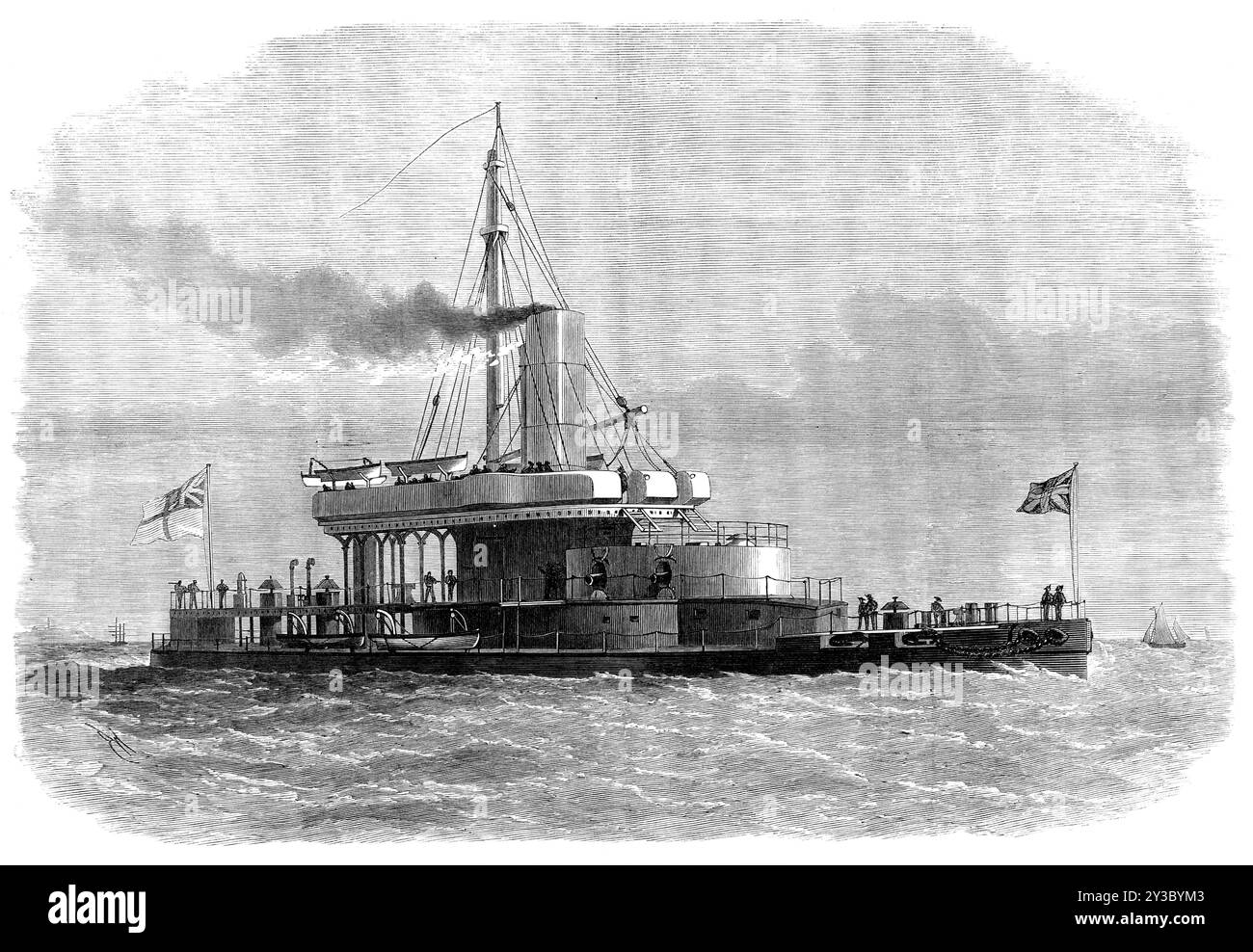 The new turret-ship Glatton, for harbour defence, 1871. 'This new iron ...