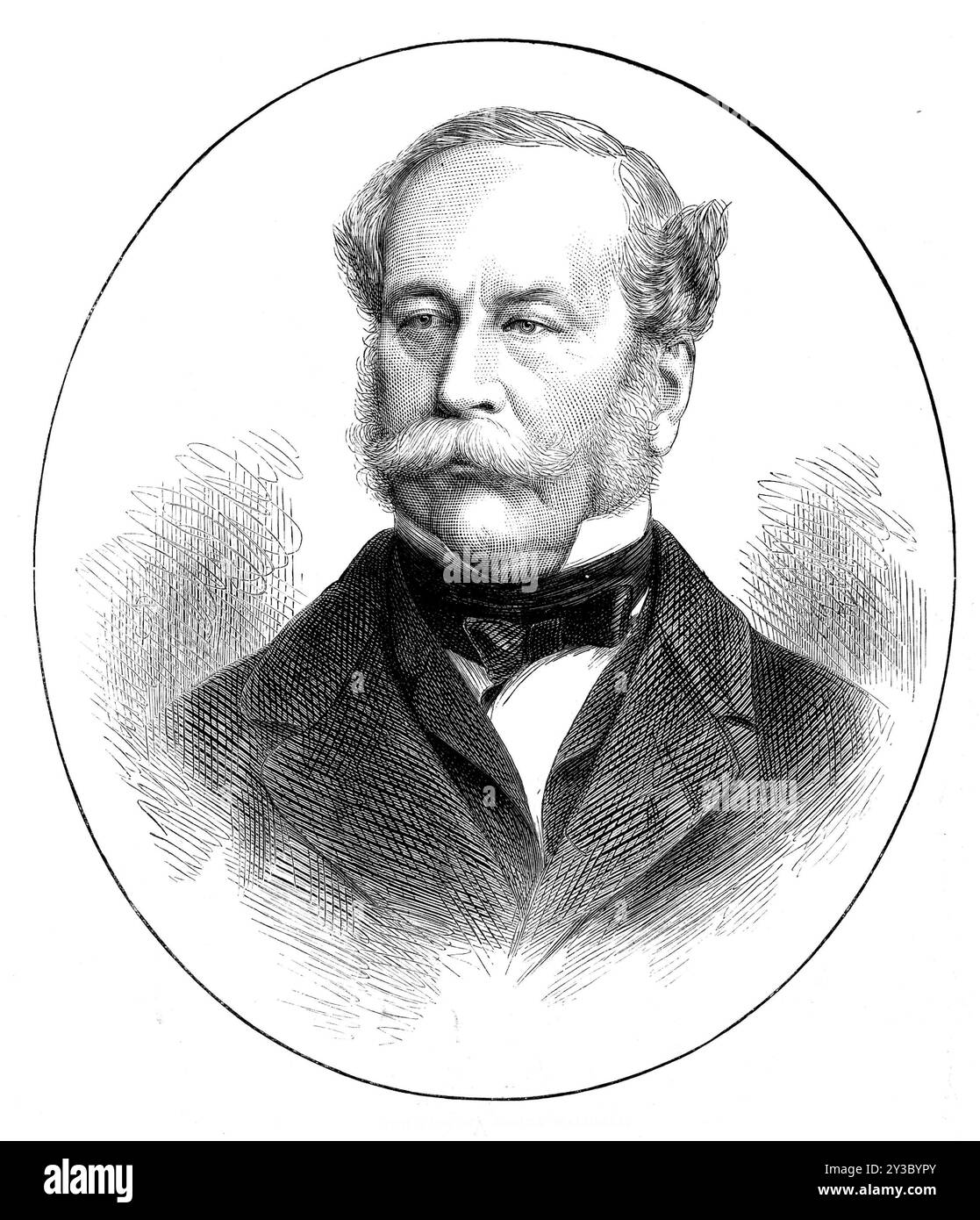 The late Sir Joshua Walmsley, 1871. Engraving from a photograph by ...
