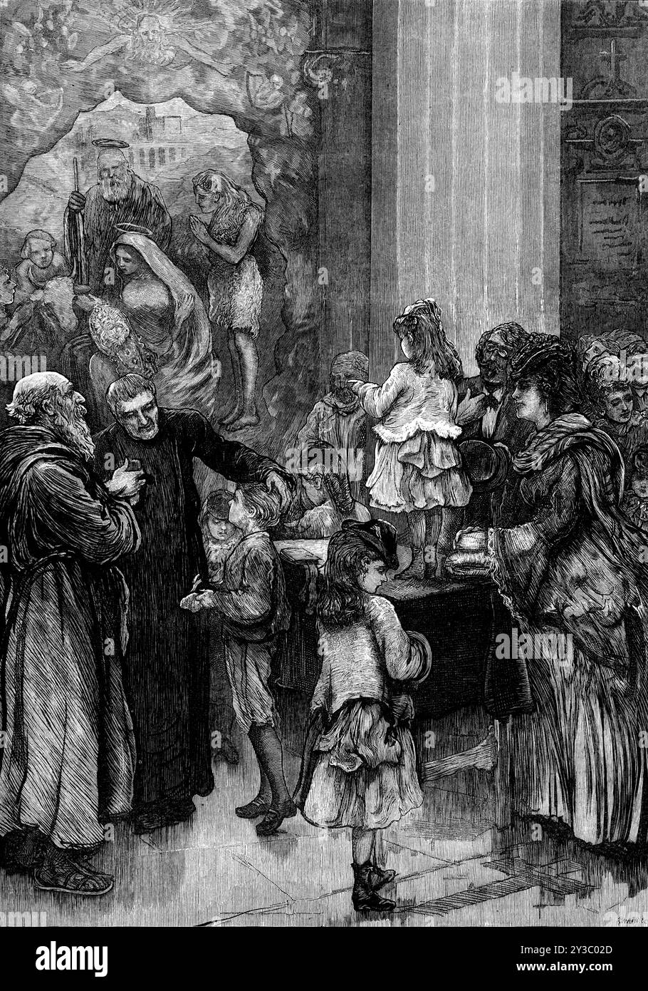 Festival of the Presepe, in the Ara Coeli Church, at the Capitol, Rome ...