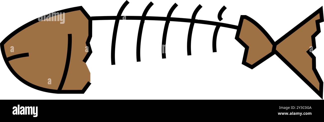 fish rotten food icon color illustration Stock Vector Image & Art - Alamy