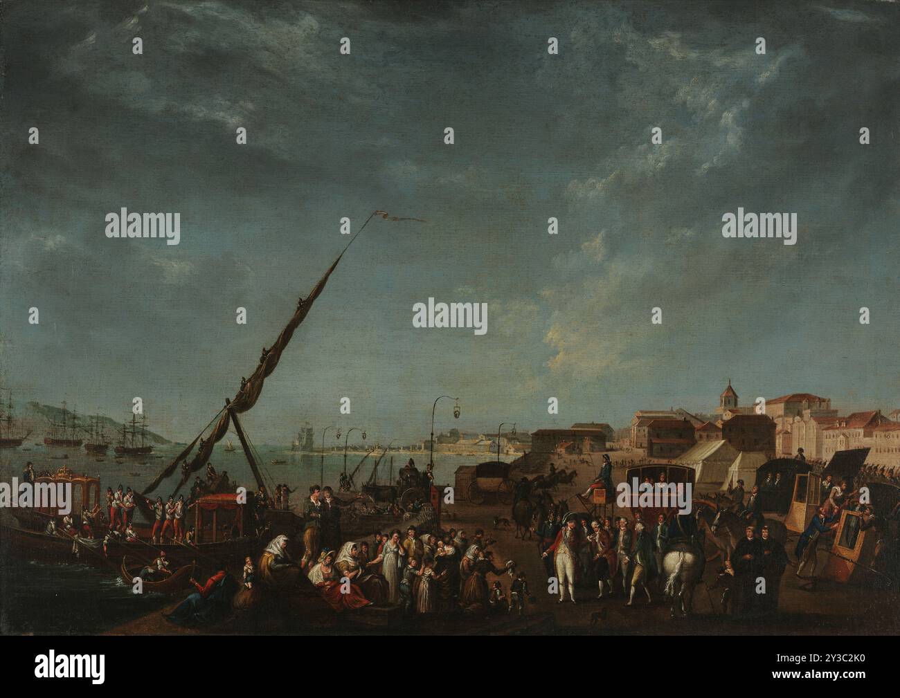 The Embarkation of the Portuguese Royal Family to Brazil in 1807. Found ...