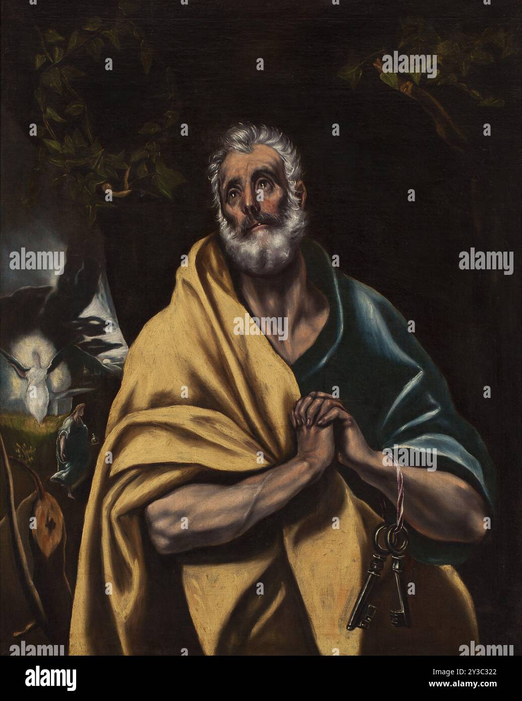 The tears of Saint Peter, 1600. Found in the Collection of the Museu ...