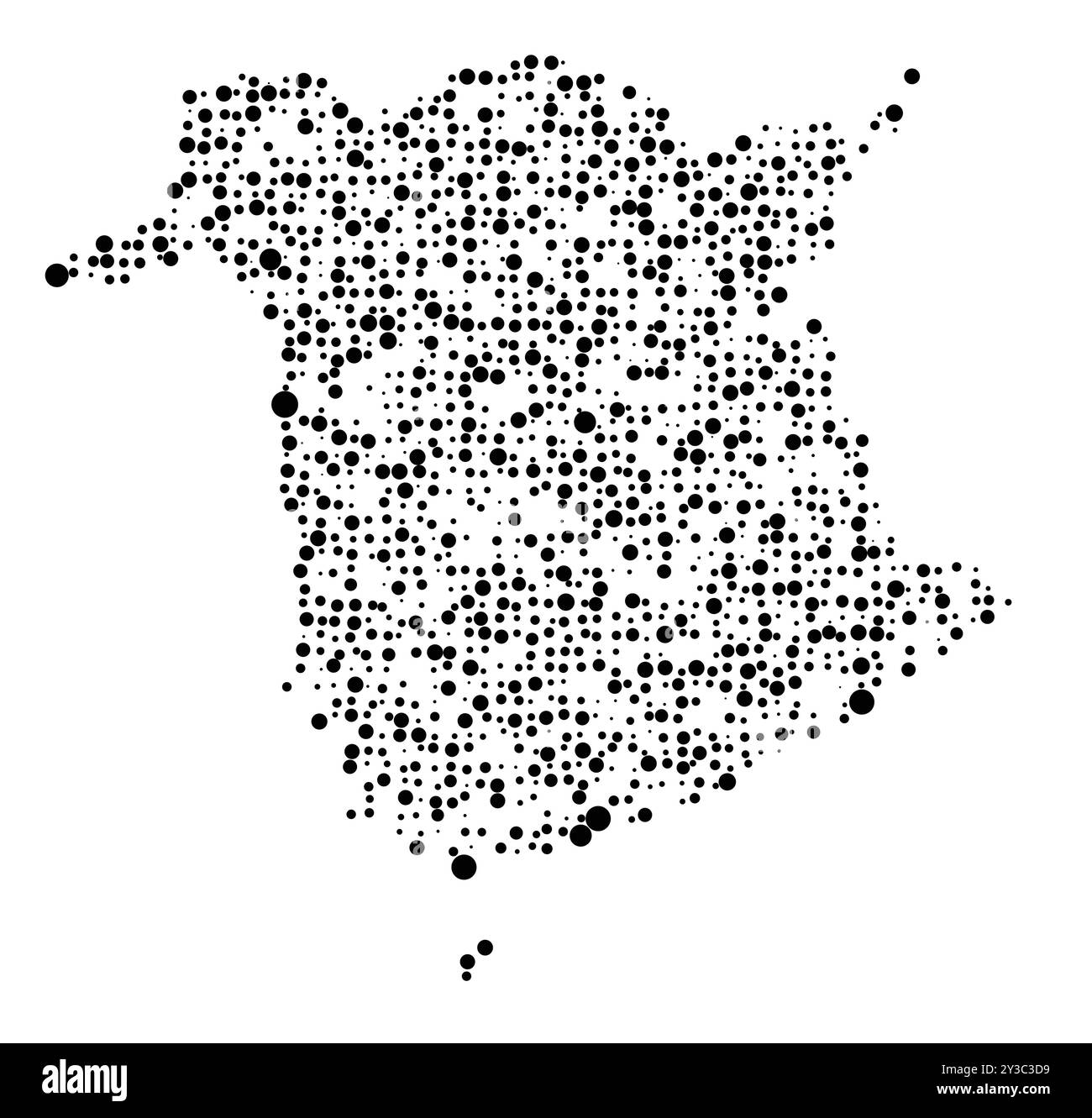 Brunswick vector map Black and White Stock Photos & Images - Alamy