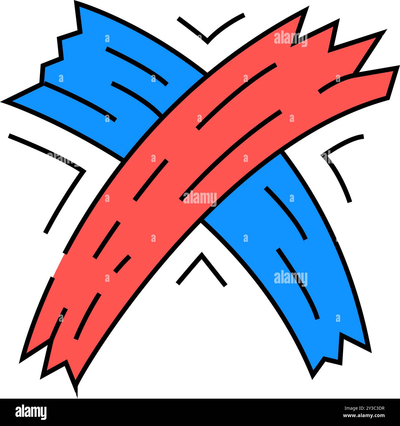 no hand icon color illustration Stock Vector Image & Art - Alamy