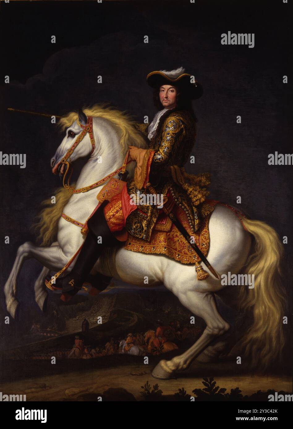 Equestrian portrait of Louis XIV (1638-1715). Found in the Collection ...