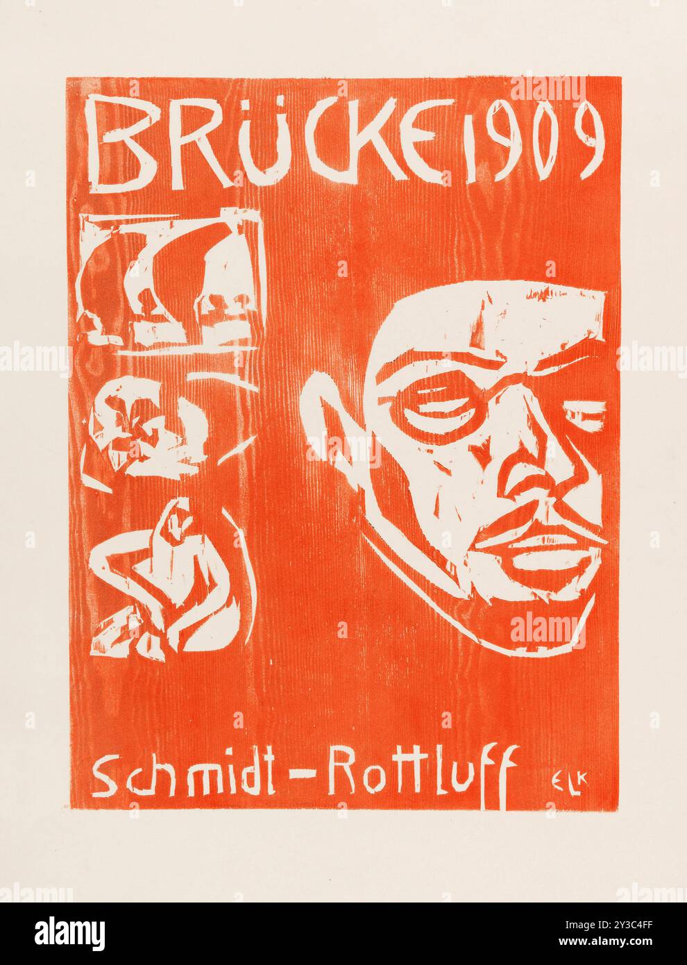 Portrait of Karl Schmidt-Rottluff. Cover of the IV. Annual Portfolio of ...