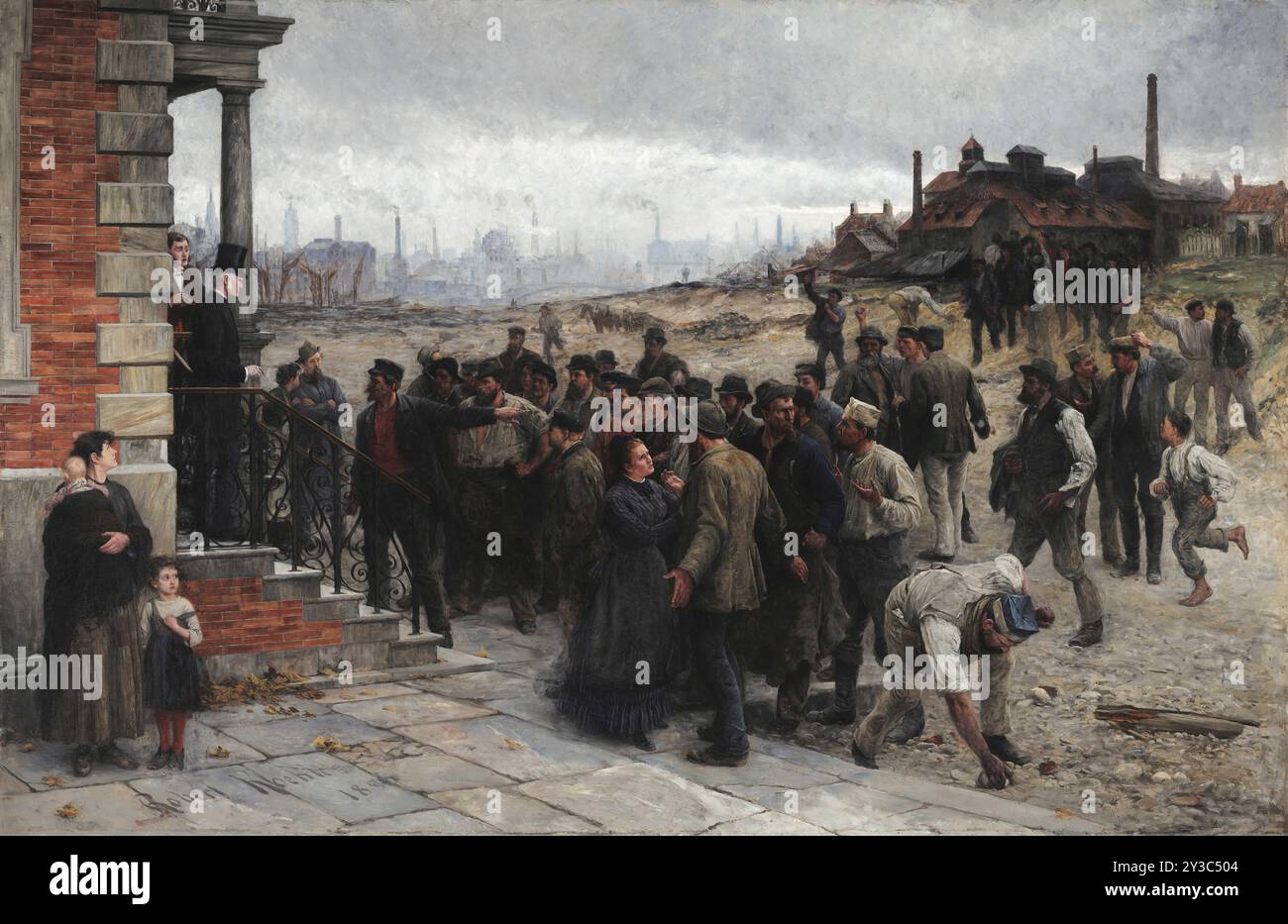 The Strike, 1886. Found in the Collection of the Deutsches Historisches ...