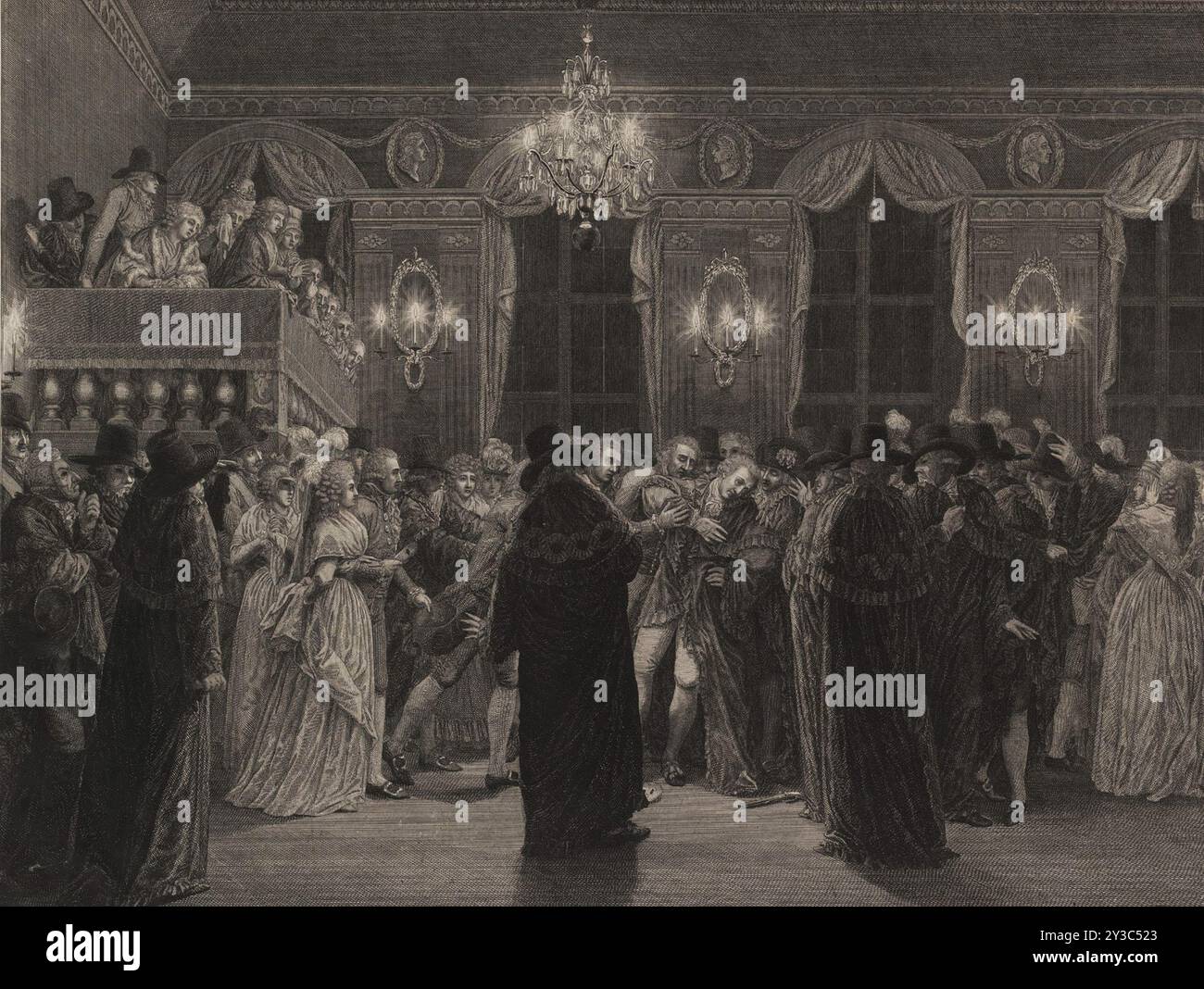 The Assassination of King Gustav III, c1792. Private Collection Stock ...