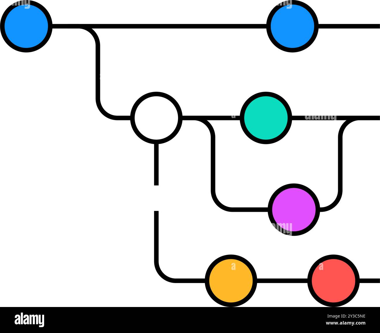 version control software icon color illustration Stock Vector Image ...