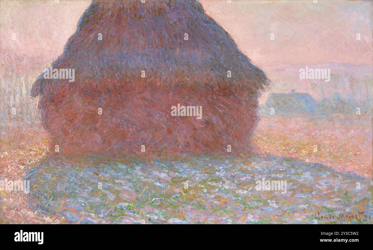 Grainstack in Sunlight, 1891. Found in the Collection of the Kunsthaus ...