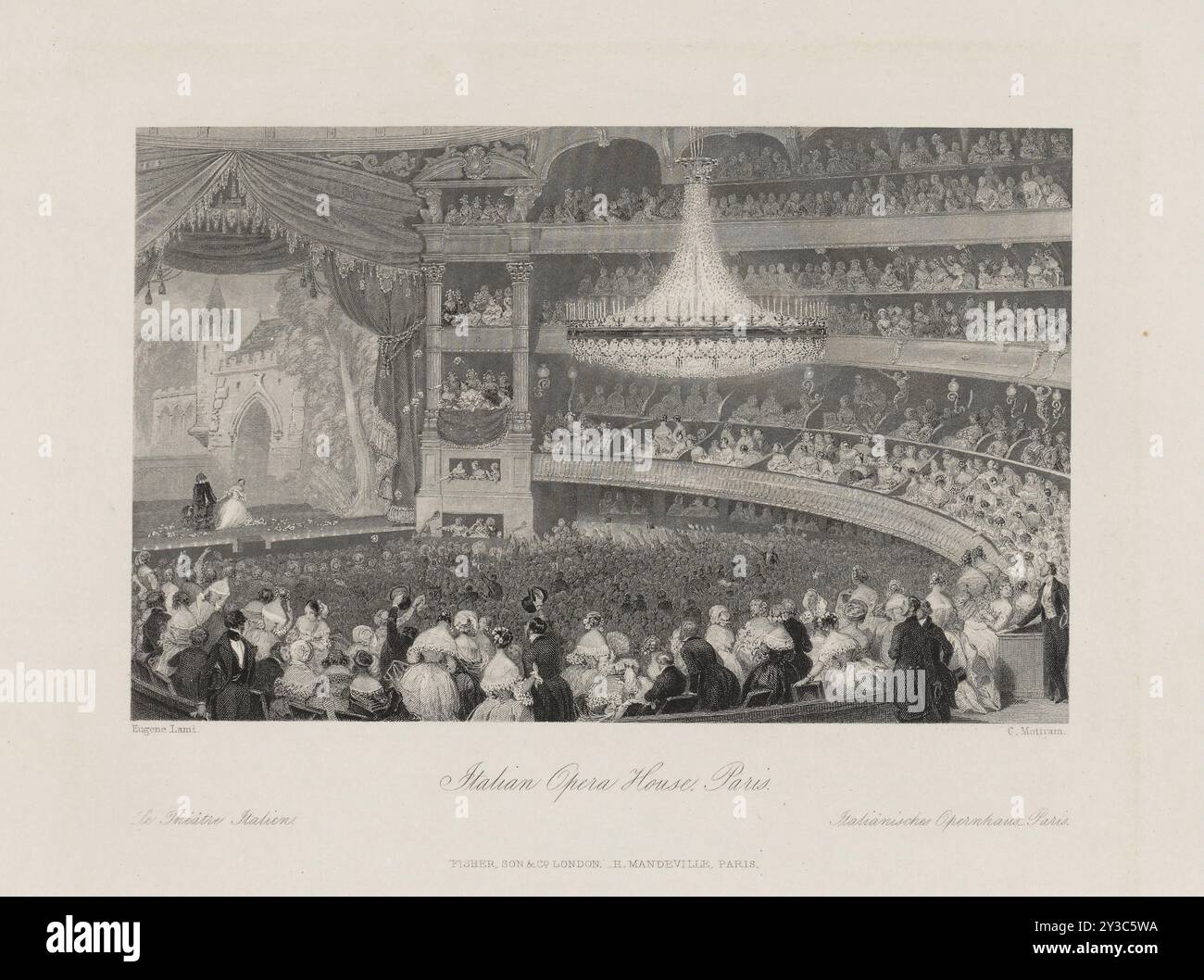 Italian Opera House, Paris. Private Collection Stock Photo - Alamy