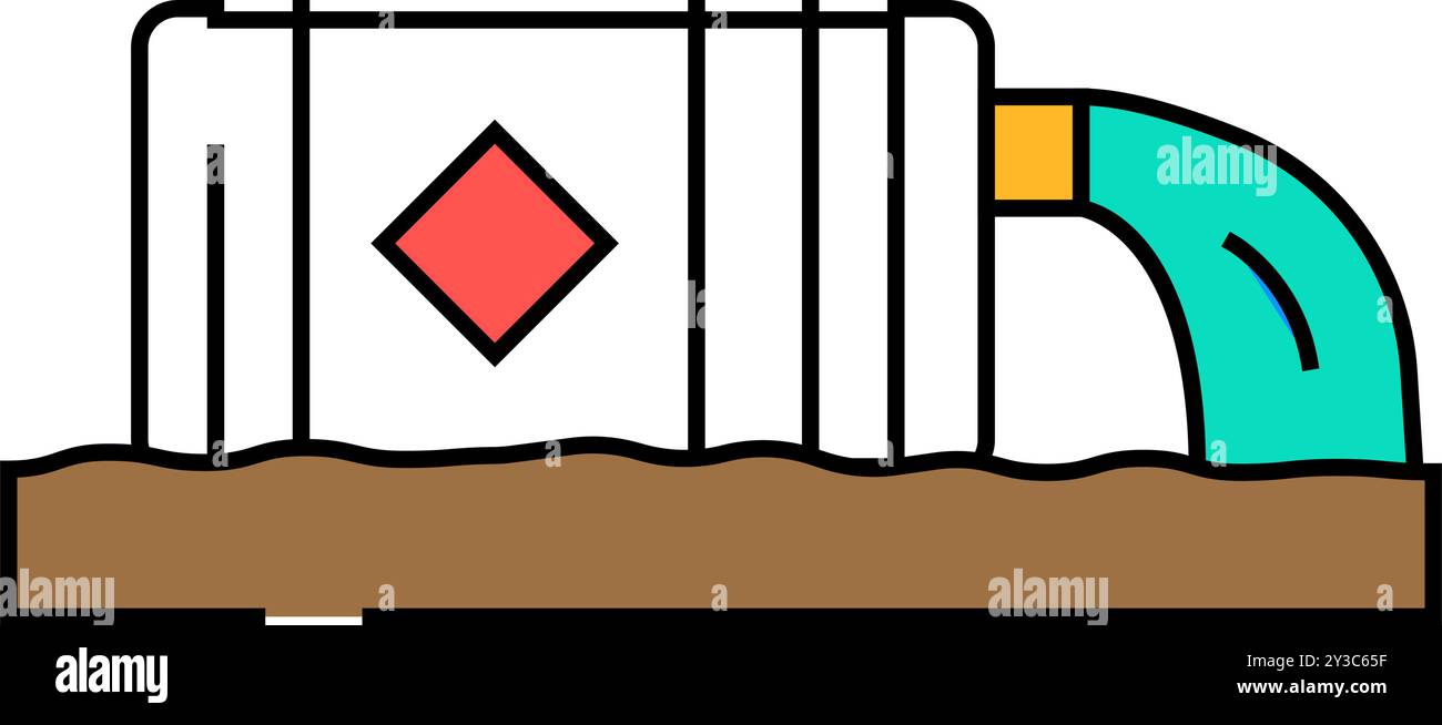 contaminated sites hydrogeologist icon color illustration Stock Vector ...