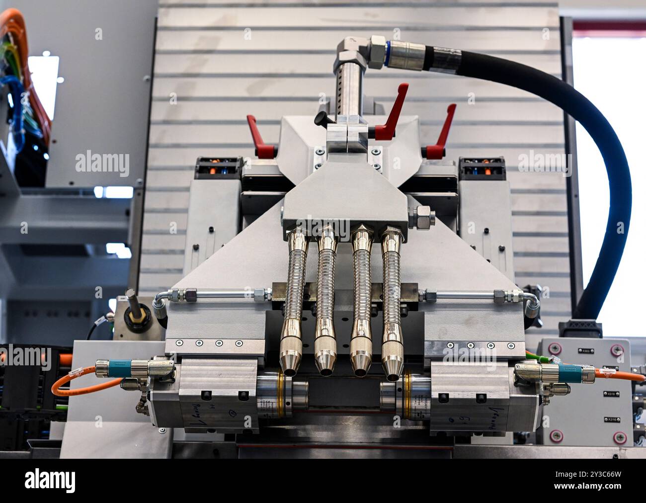 Berlin, Germany. 29th Aug, 2024. The feeders on a grinding machine at ...