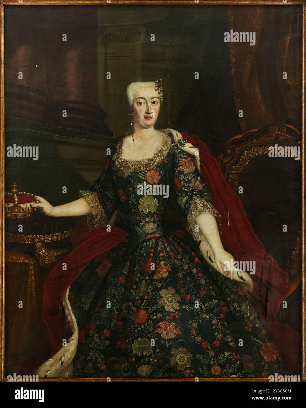 Portrait of Princess Sophia Dorothea of Prussia (1719-1765), 18th century. Private Collection ...