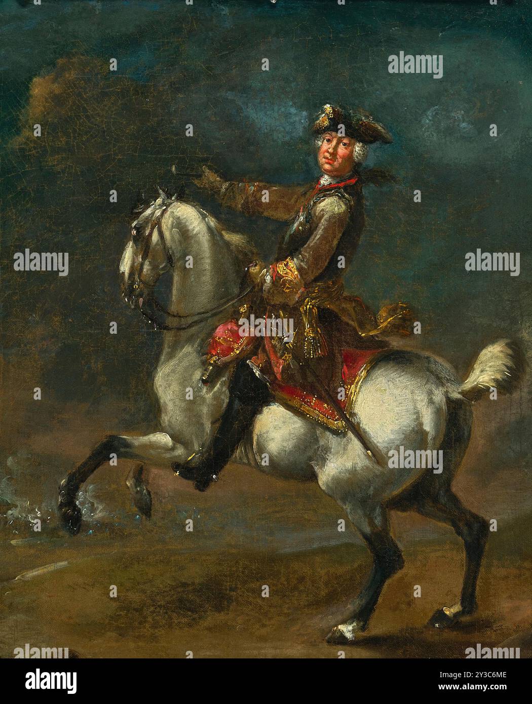 Equestrian Portrait of Karl August, Prince of Waldeck and Pyrmont (1704 ...