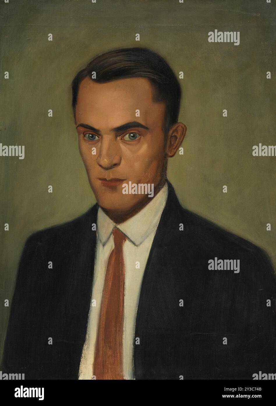 Portrait of Erwin Hildinger, 1928. Private Collection Stock Photo - Alamy
