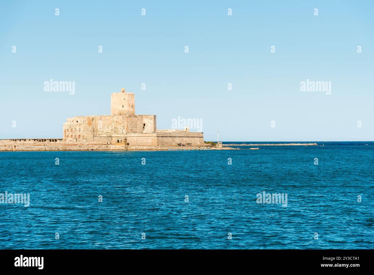 Medieval castle Colombaia, also known as Torre Peliade or Castello di ...