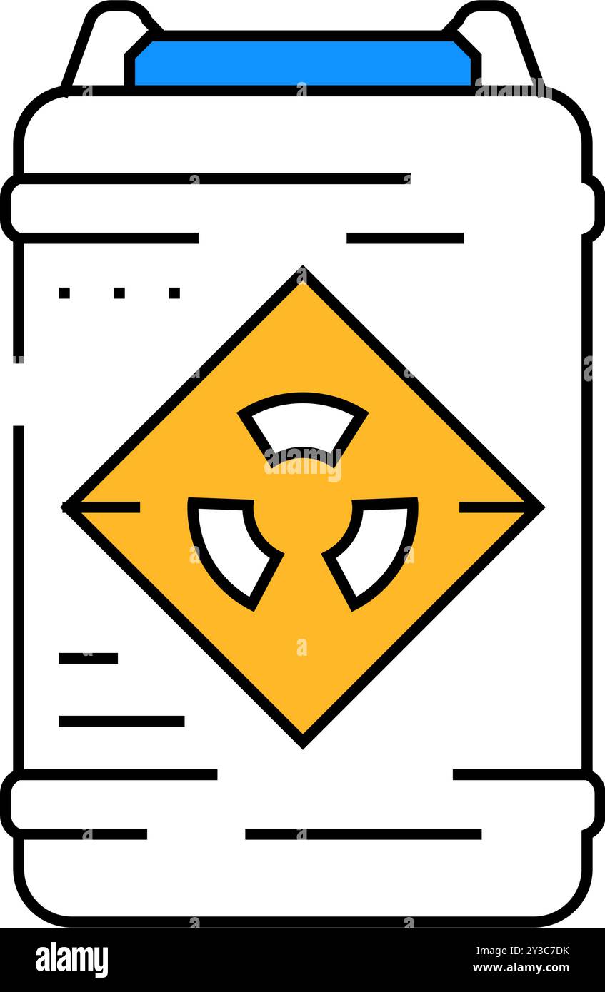 hazardous materials tool work icon color illustration Stock Vector ...