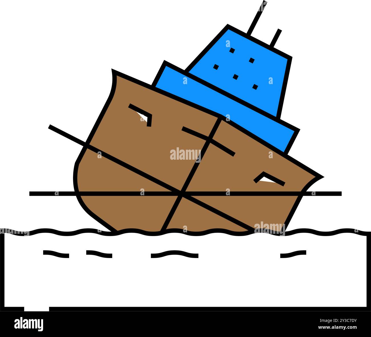 ship stability marine icon color illustration Stock Vector Image & Art ...