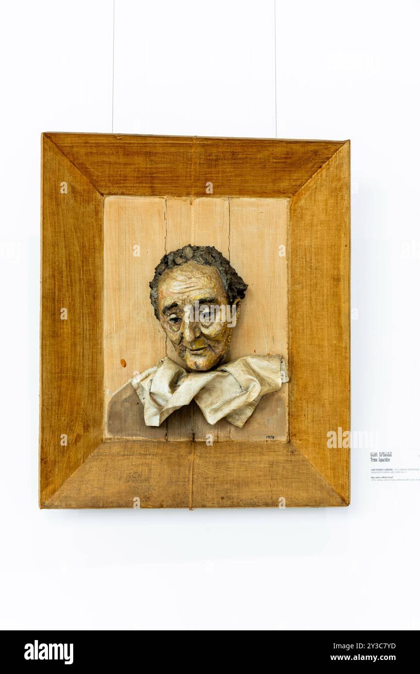 Tbilisi, Georgia - 14 AUG, 2024: Artworks by Georgian artists displayed ...