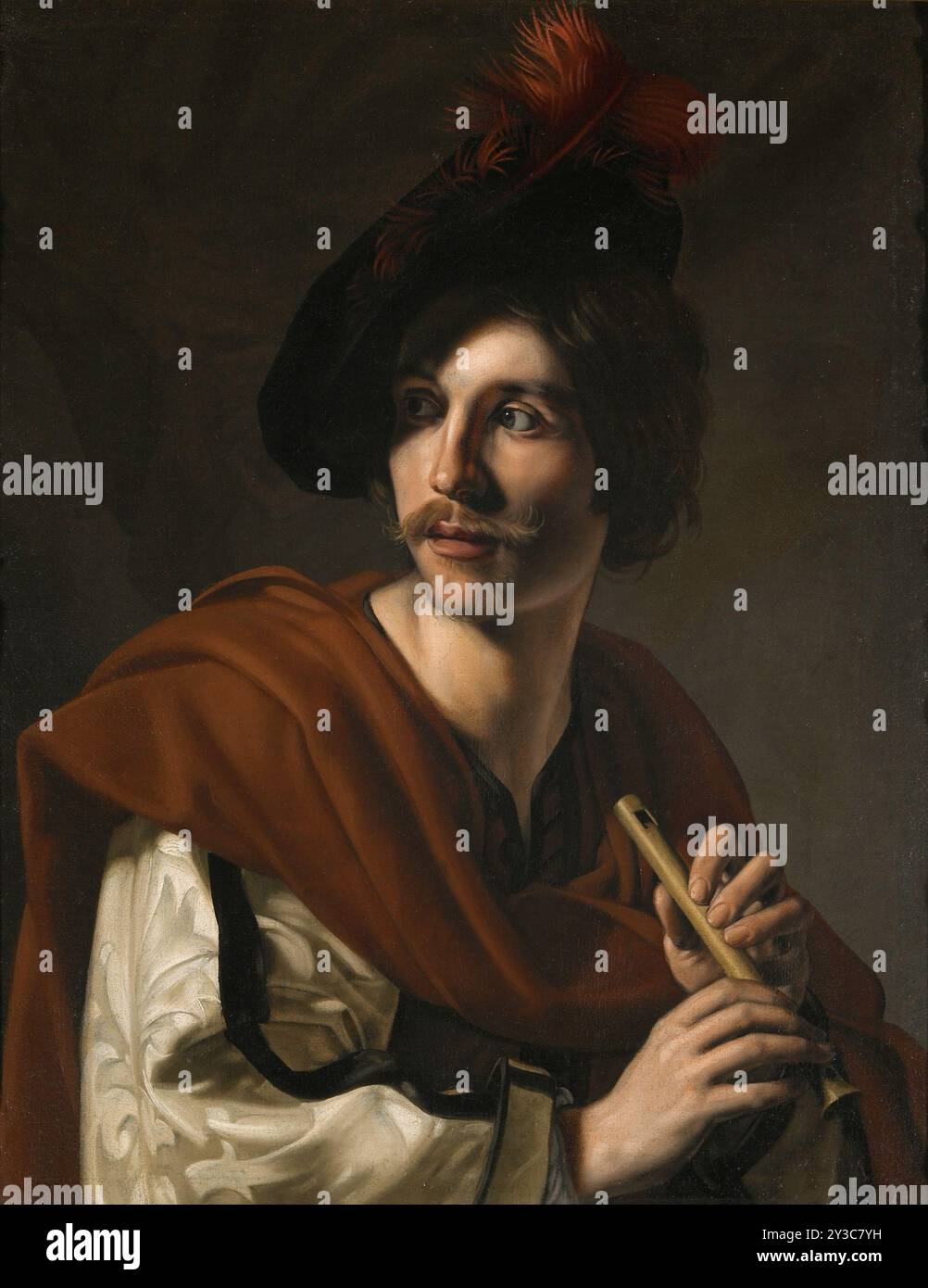 Flautist, 1626. Found in the Collection of the Pinacoteca Tosio ...
