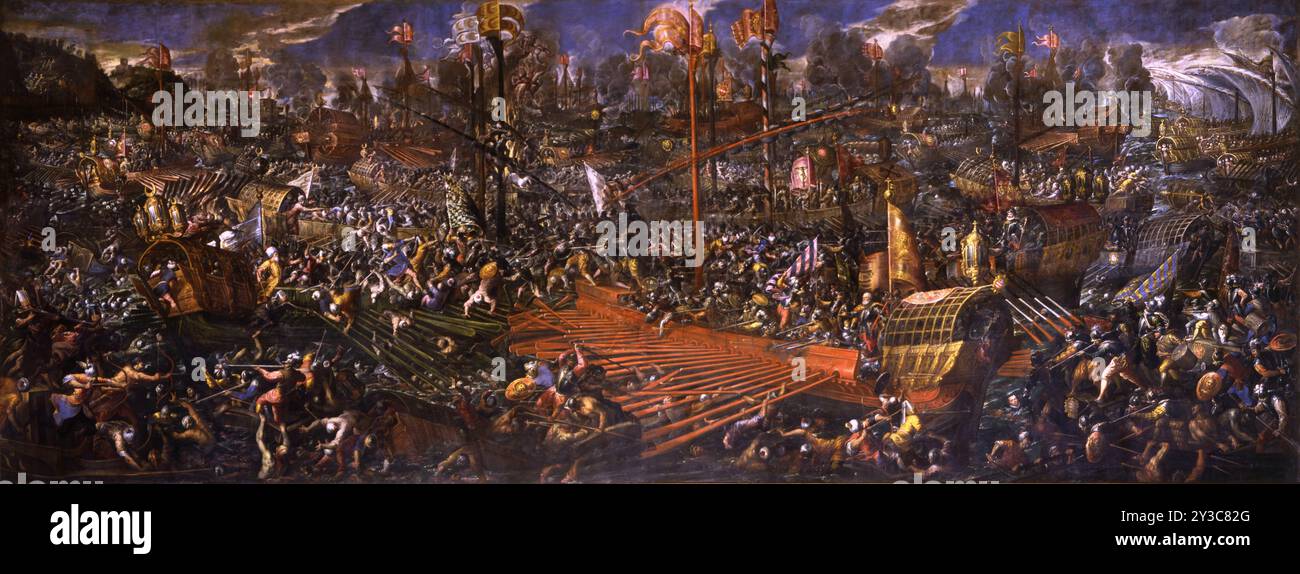 The Battle of Lepanto on 7 October 1571, 1595-1605. Found in the ...