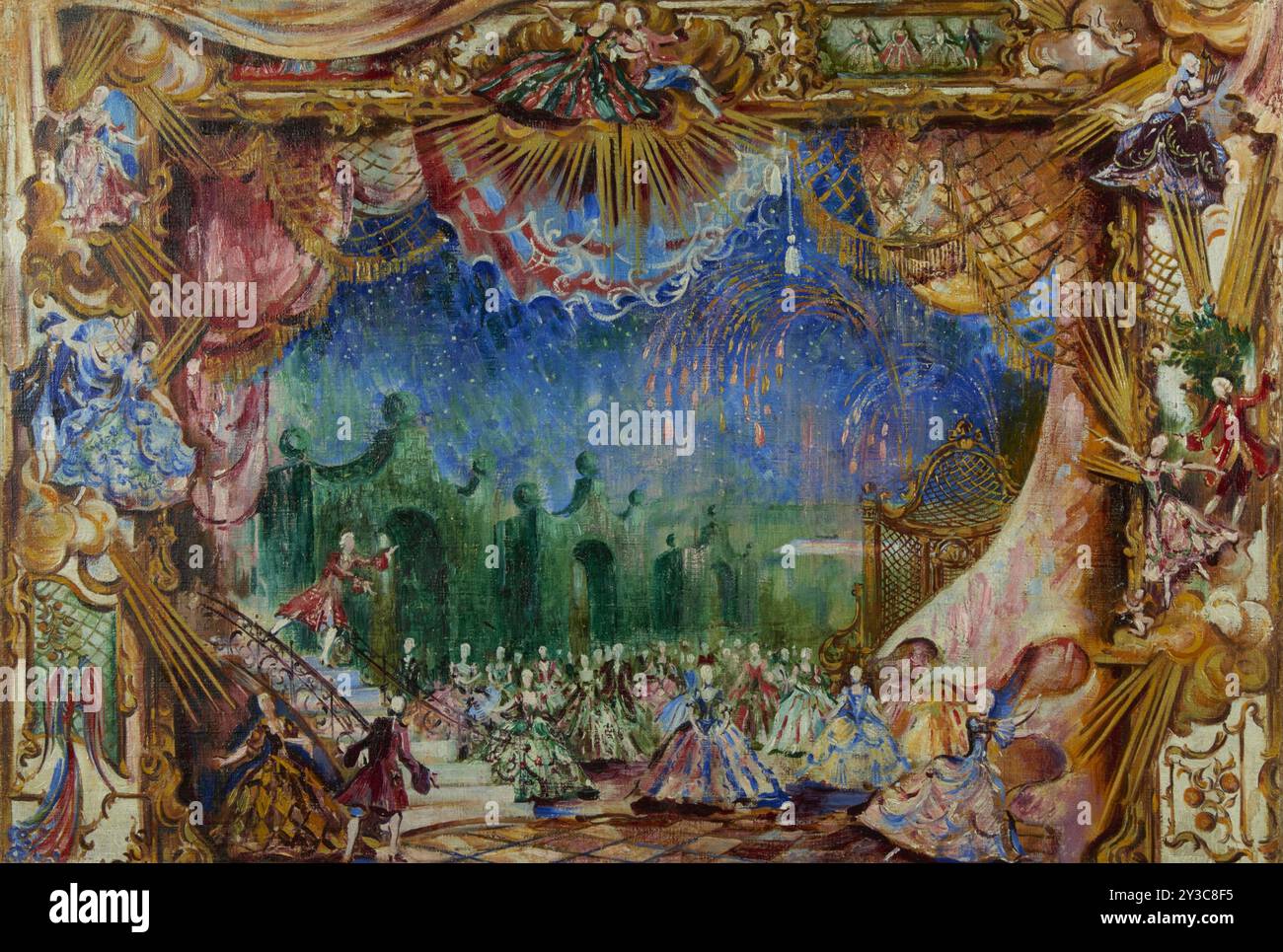 Stage design for the ballet "Cinderella" by Sergei Prokofiev, 1944 ...