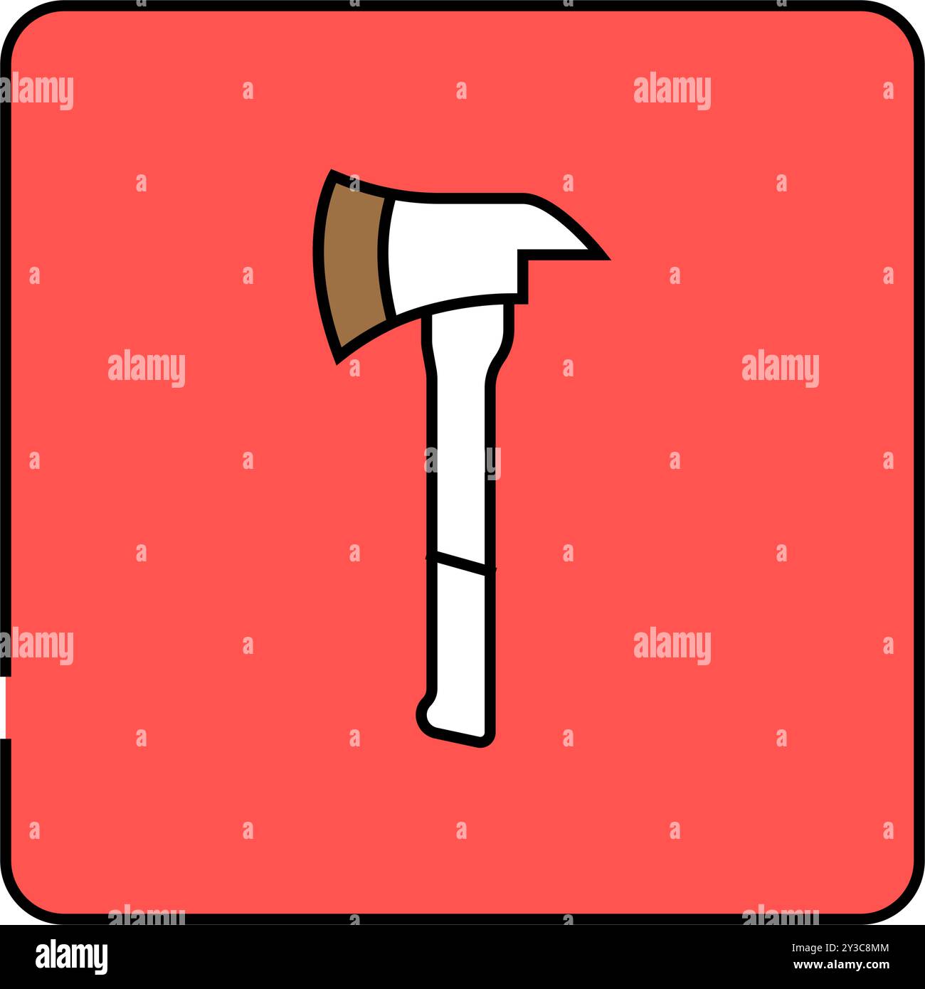 axe emergency safety icon color illustration Stock Vector Image & Art ...
