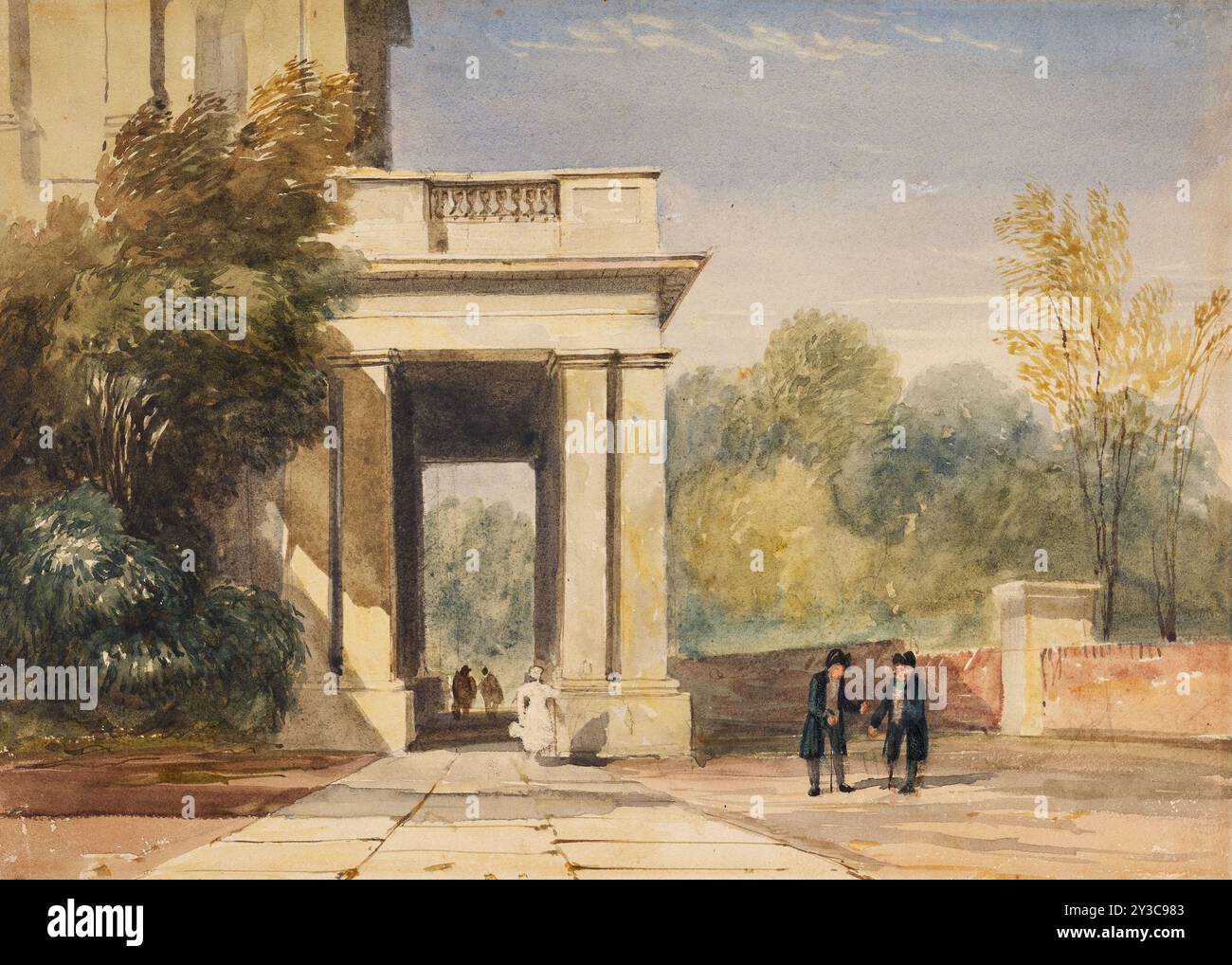 Portico, Chelsea Hospital, 1820-40 Stock Photo - Alamy