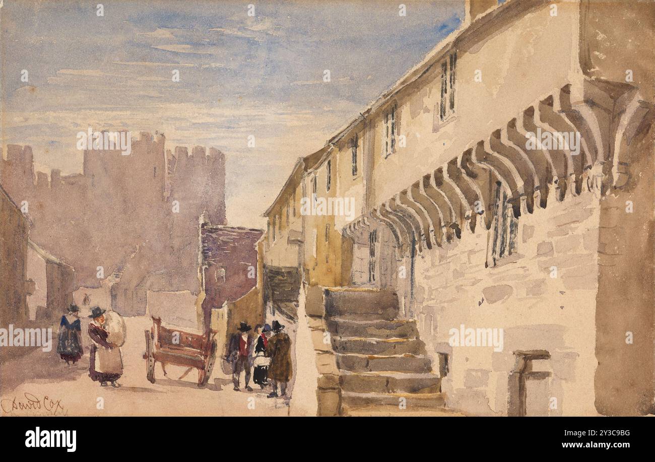 Conwy castle medieval painting hi-res stock photography and images - Alamy